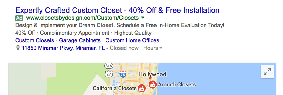 Google AdWords Location Ad Extensions