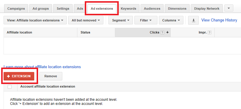 Google Ads Affiliate Location Extensions